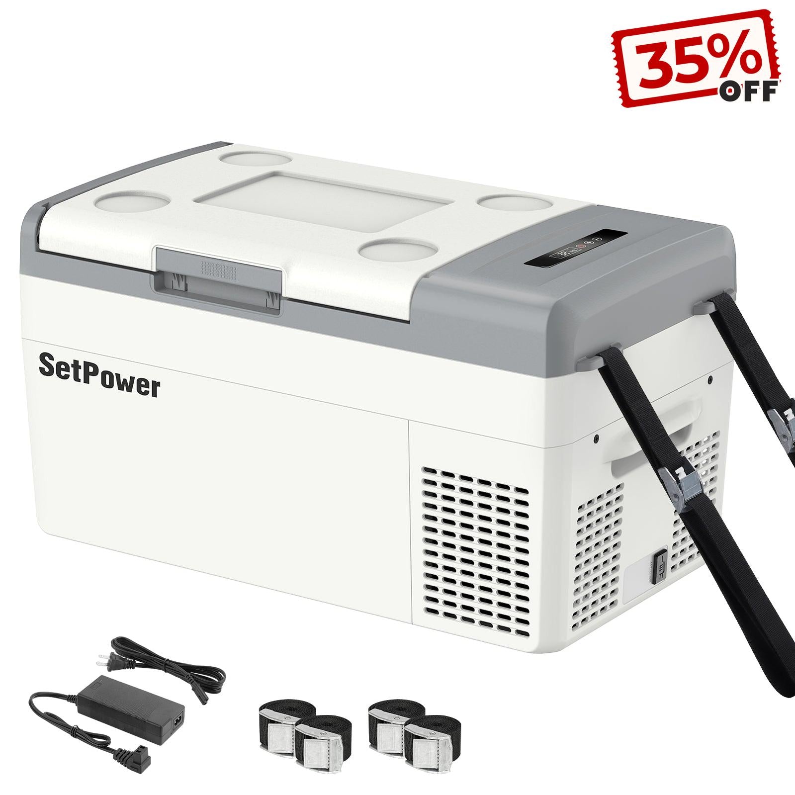 Setpower MC Series 15.8 or 21 Quart 12 Volt Refrigerator Car Fridge ...