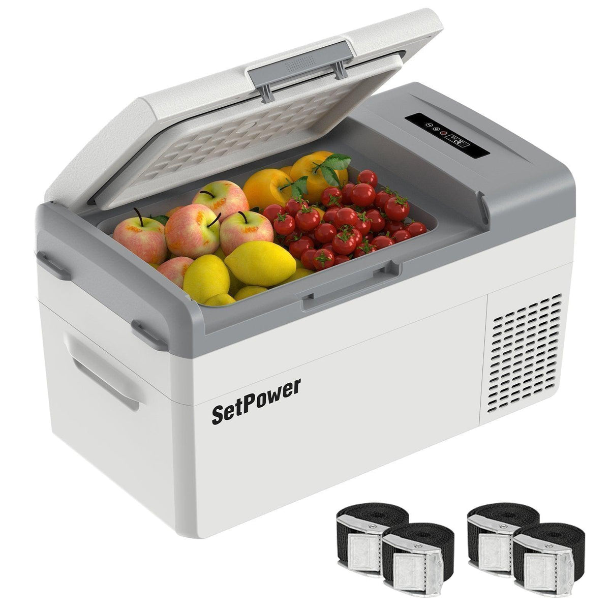 Setpower MC20 12 Volt Fridge Freezer Portable Freezer 21Qt White ...