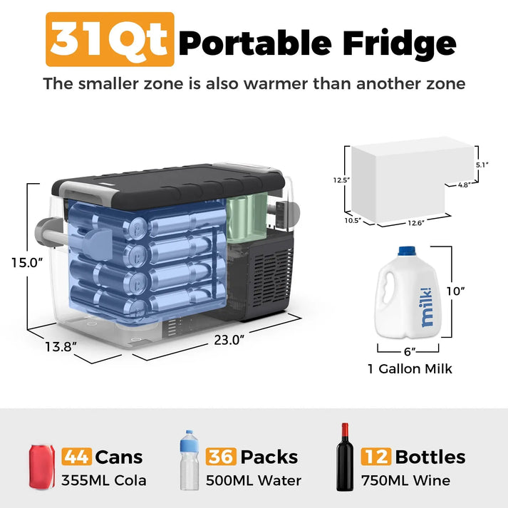SetPower AJ30 Car Refrigerator | AJ Series AC DC 12Volt Refrigerator ...