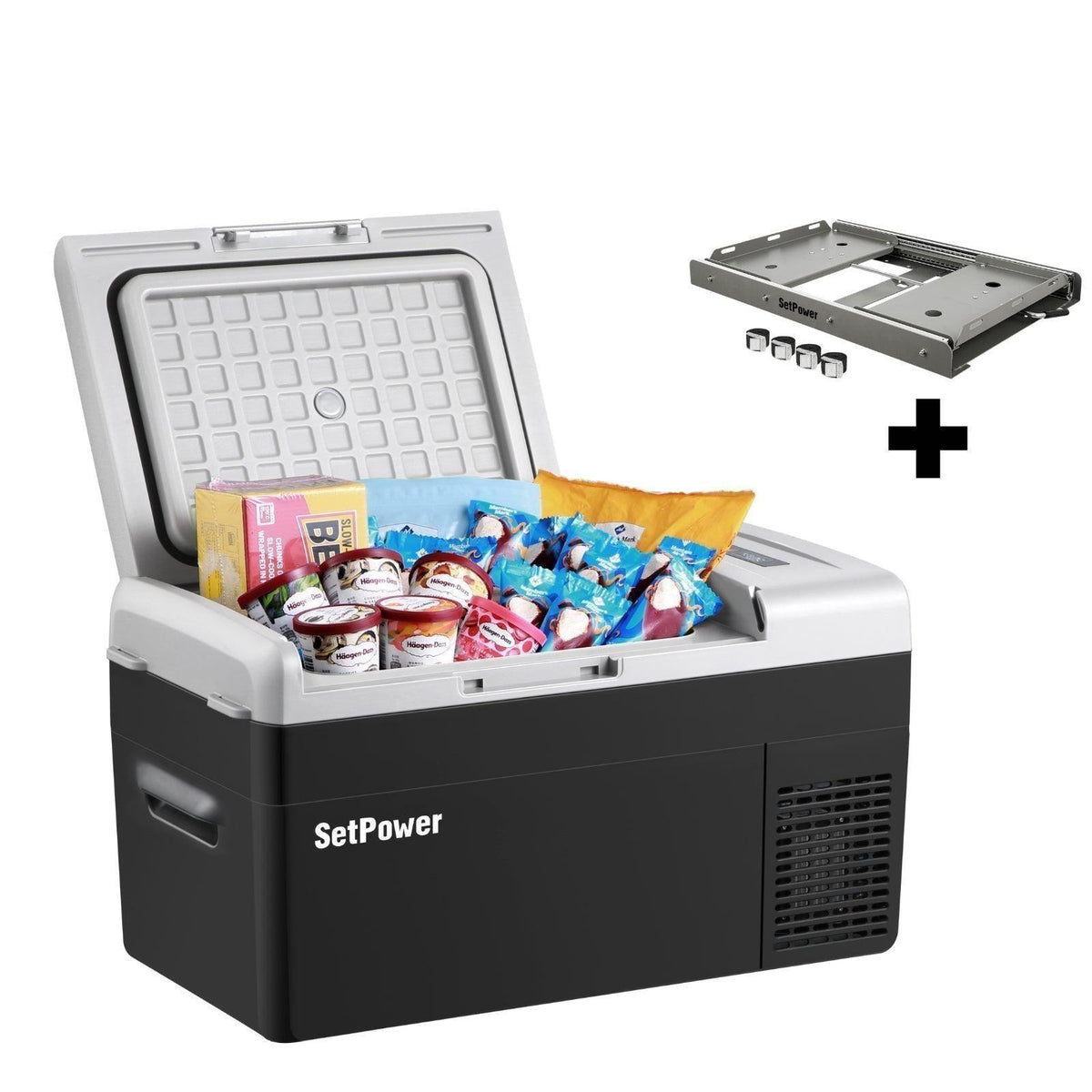 Setpower FC15 12 Volt Cooler Fridge Small Electric Cooler For Car ...